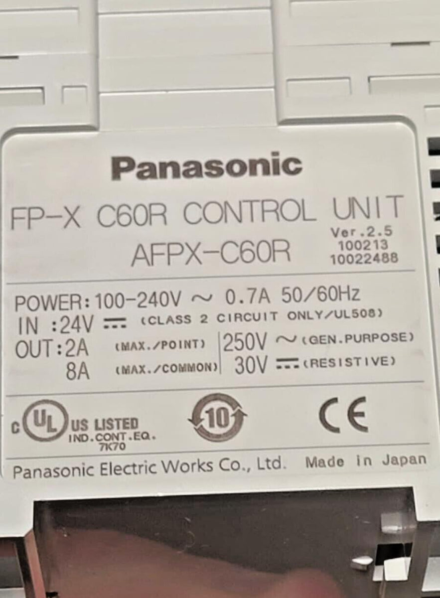 Panasonic FPX-C60R Industrial Automation Relay Control Unit AFPX-C60R