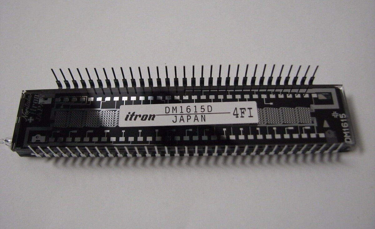 Noritake Itron DM1615D 4FI Japan 3" x 1/2" VFD Vacuum Fluorescent Disp