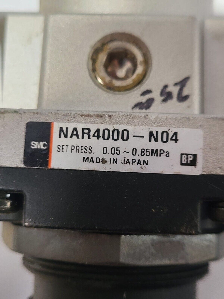 NAR4000-N04 SMC SET PRESS 0.05~0.85MPa Pneumatic Regulator JAPAN