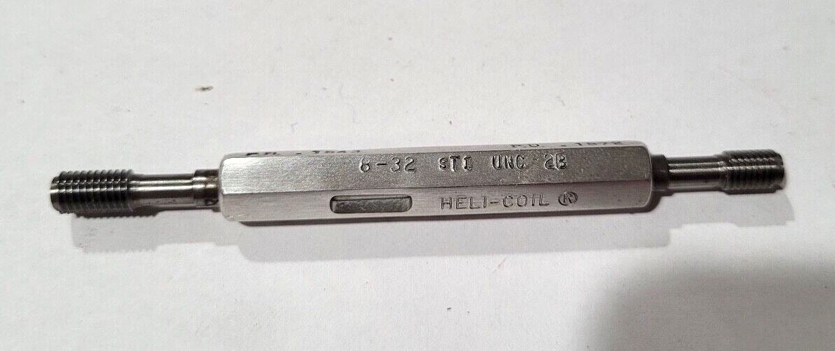 8-32 STI UNC-2B GO & NO GO Thread Plug Gages GO P.D. .1843 & NOGO P.D.