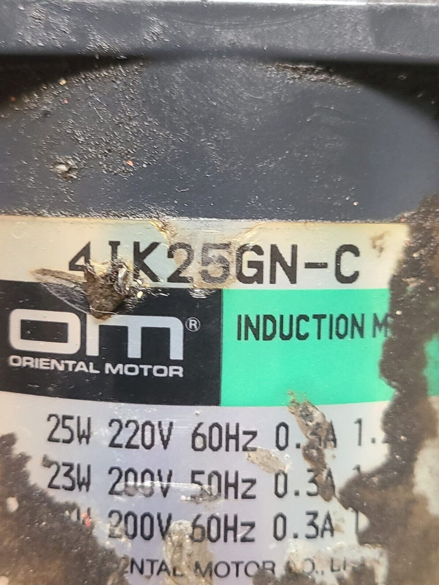 ORIENTAL MOTOR 4IK25GN-C INDUCTION MOTOR 4GN60K gear head