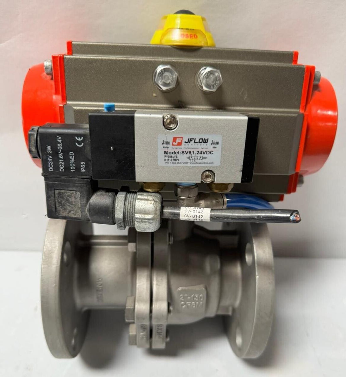 SHARPE 2" Ball Valve CF8M With Jflow JFC085 Actuator Pnuematic Valve S