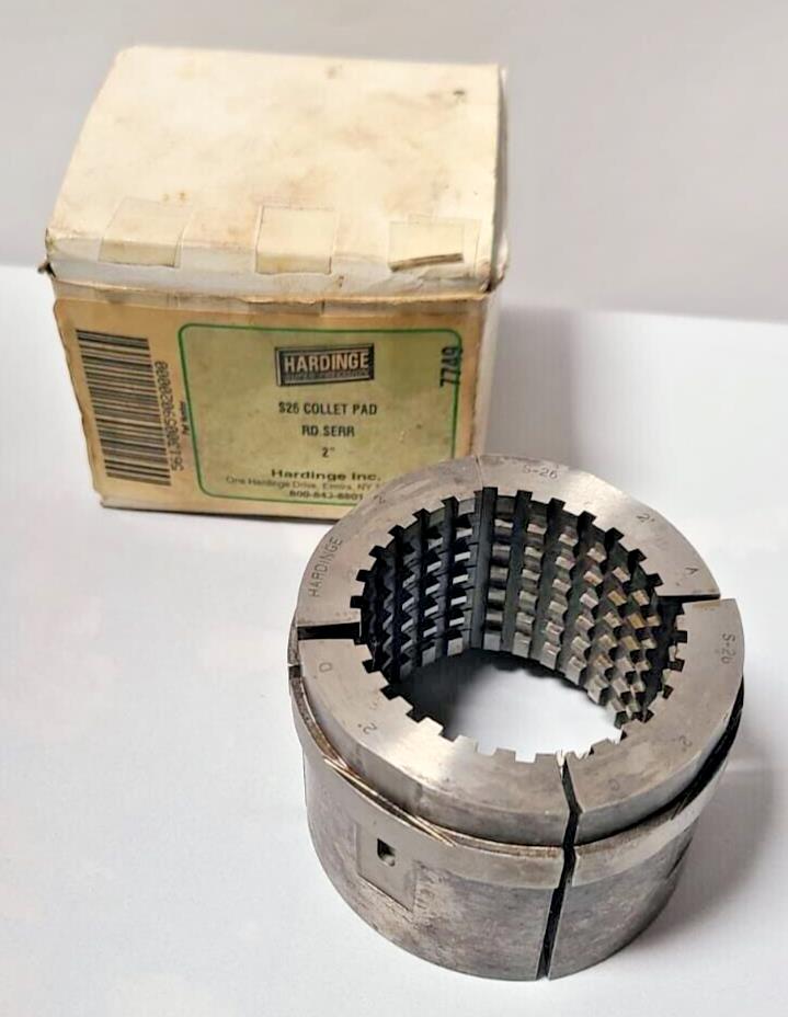 Hardinge S26 Collet Pad Size RD SERR 2"