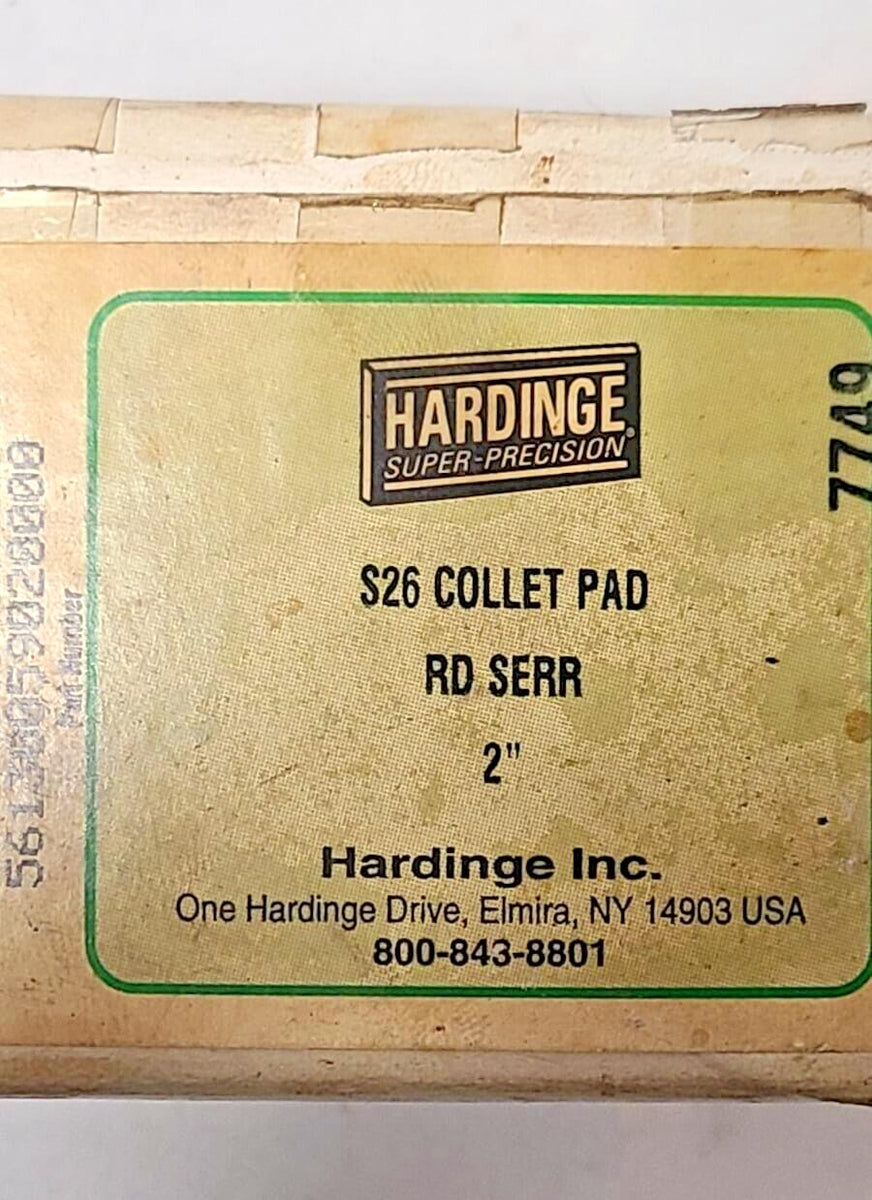 Hardinge S26 Collet Pad Size RD SERR 2"