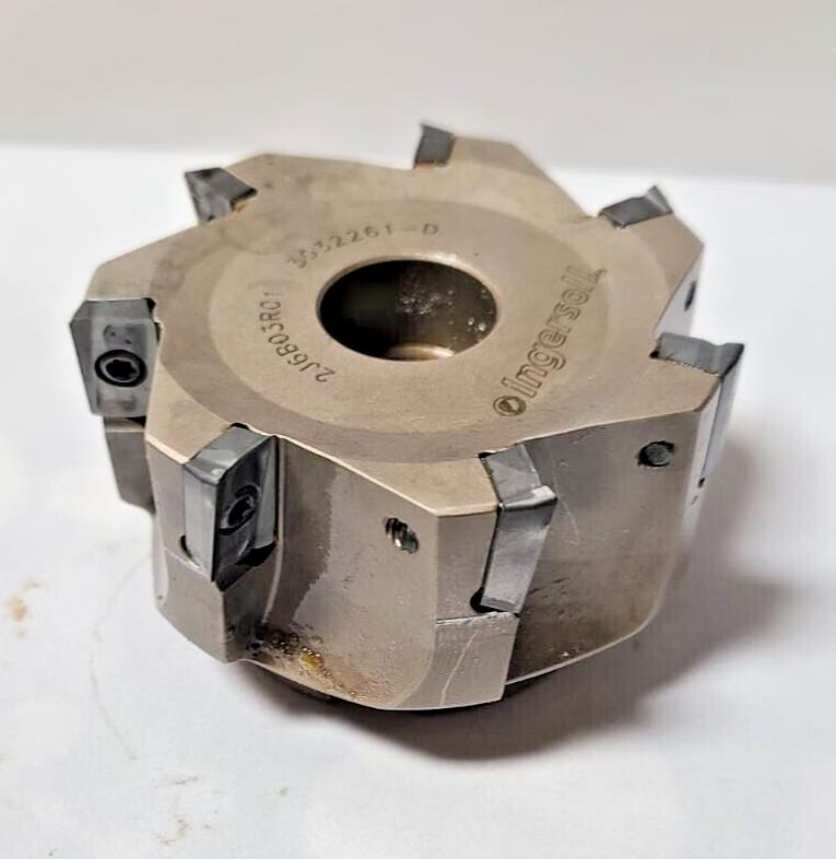 Ingersoll FACE MILL 3" indexable Milling Cutter Carbide Inserts 2J6B03
