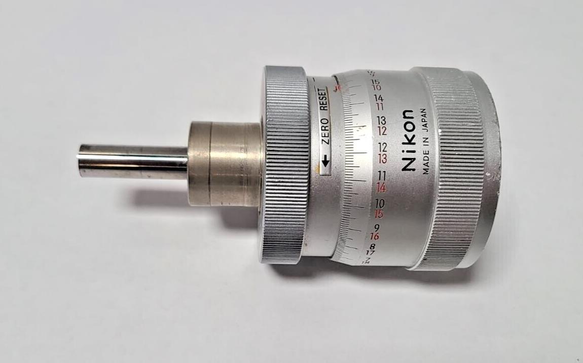Nikon Micrometer Head 0.0001" For Scale Comparator Microscope