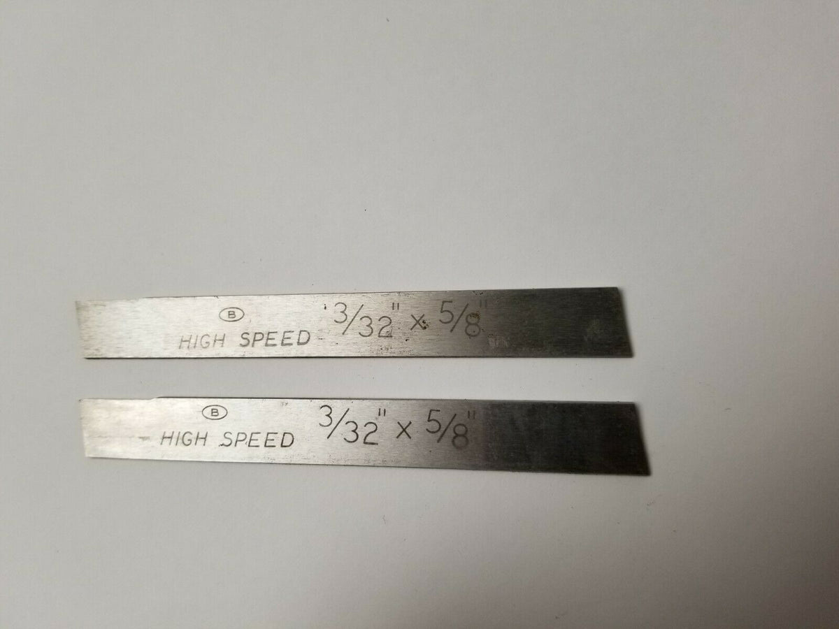2 3/32 x 5/8 x 5" Rectangular Lathe Tool Cutting HSS Bit Blank BESLY H