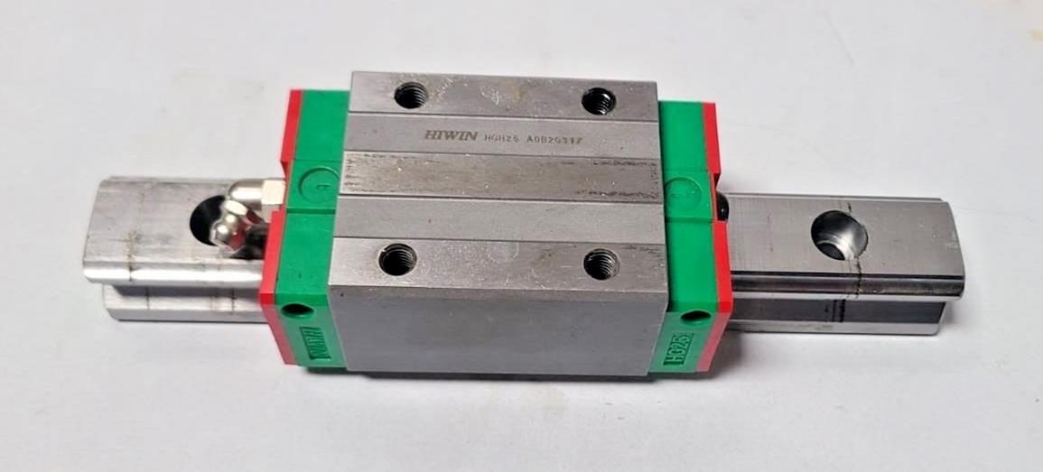 HIWIN HGH25 Linear Slide & Rail 6 3/4" Rail