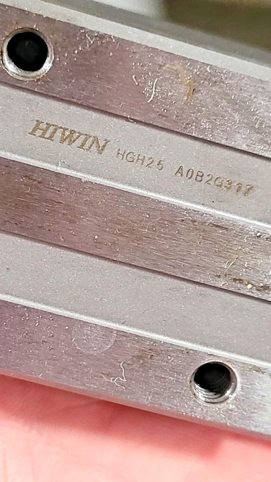 HIWIN HGH25 Linear Slide & Rail 6 3/4" Rail