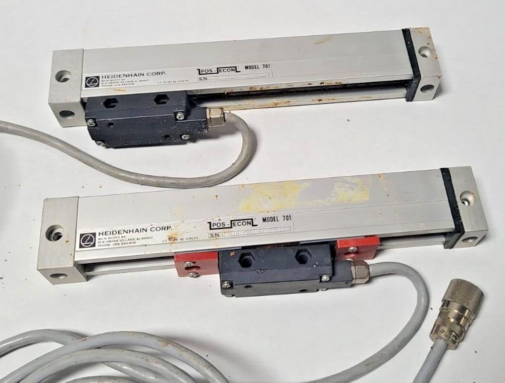 Lot of 2 Heidenhain Model 701 Encoder Linear Scale