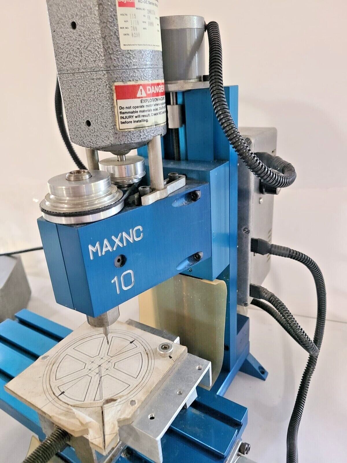 Maxnc 10 CNC Ready Mini Mill Milling Machine With 4th Axis and Power S