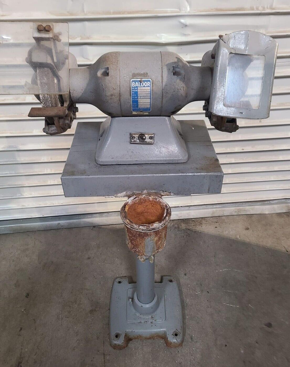 BALDOR 7307 Pedestal 7" Bench Grinder 1/2HP 1P 3450 RPM 115/230V Singl