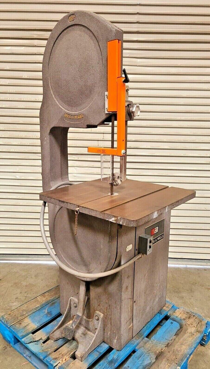 19.5" Davis and Wells DB-20-64 Vertical Band Saw Rankin Bros