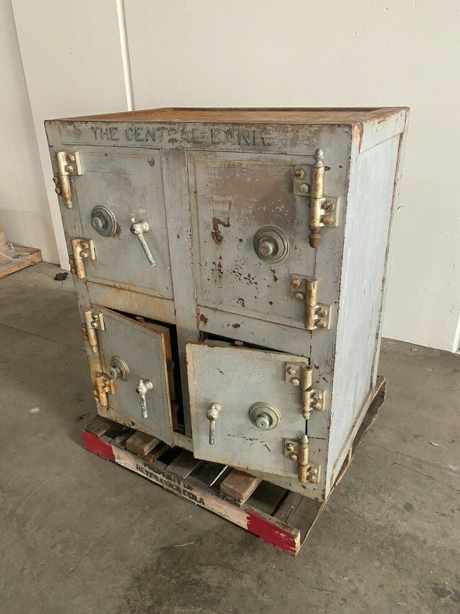 Antique Vault Bank Safe Heavy Duty Vintage Rare Need Restoration 36 x