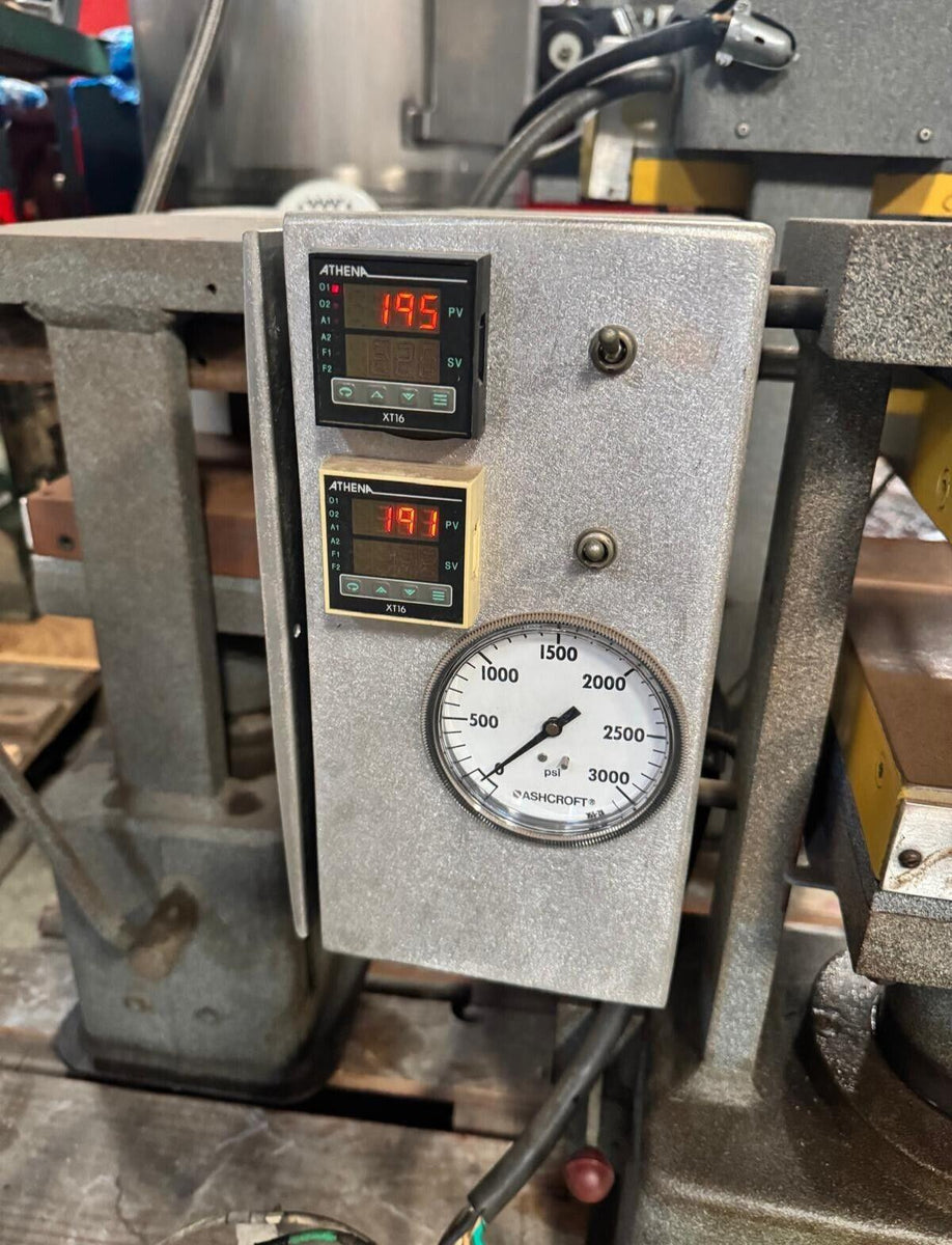 PHI Heated Platen Lab Hydraulic Press 8x8 Temperature Controls