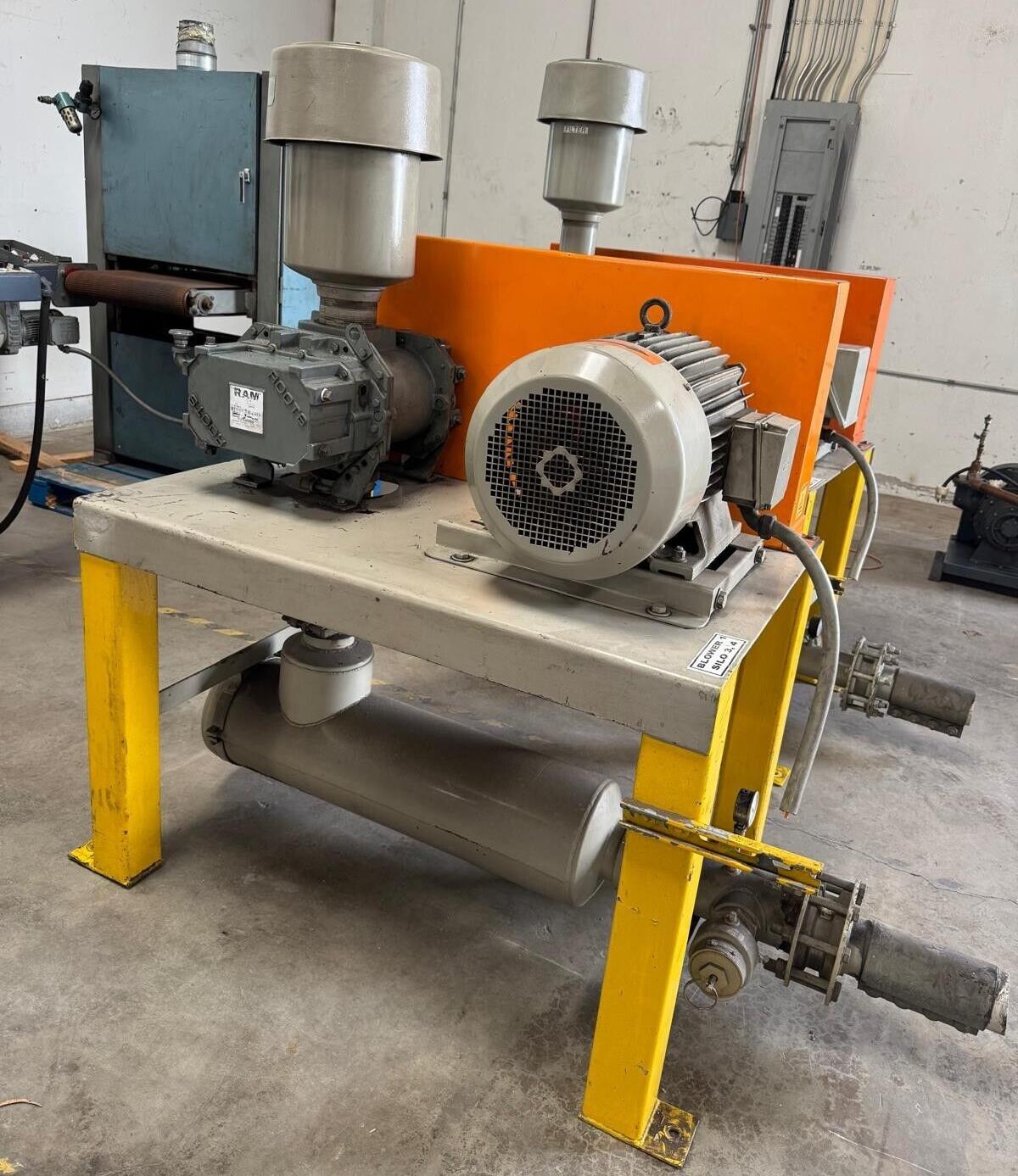 The RAM Roots Dresser Rotary Lobe Blower Model 409 System 30HP Motor L