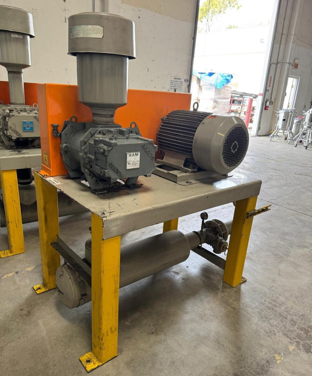 The RAM Roots Dresser Rotary Lobe Blower Model 409 System 30HP Motor L