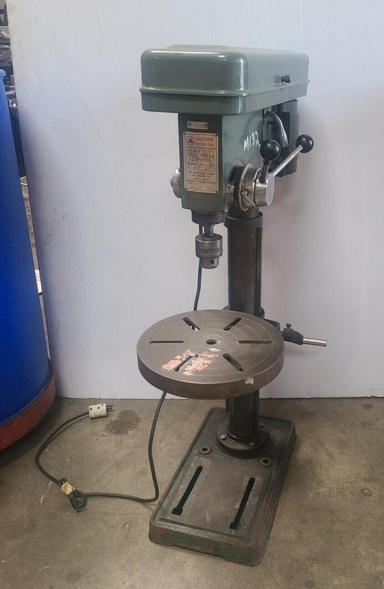 Associated Machine Heavy Duty drill press AG12-IND 3/4 HP 12 Speed Sin