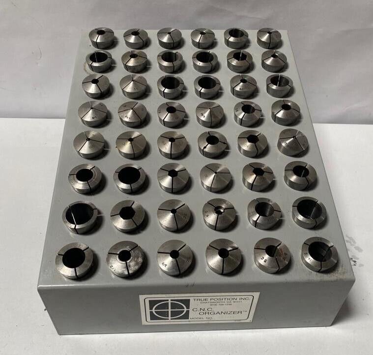 48 Pcs Set of 5C Collets With True Position CNC Organizer