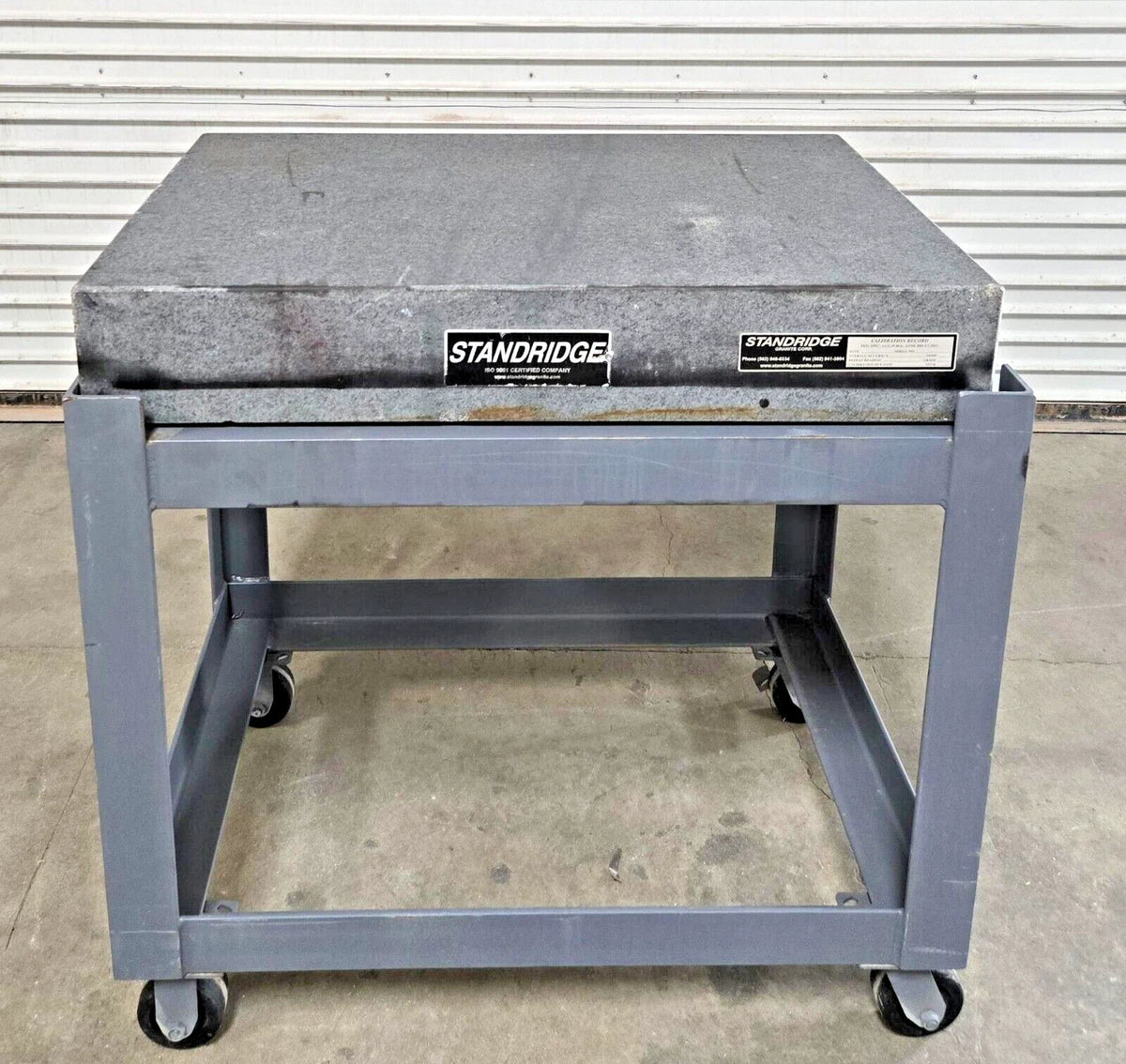 Standridge PRECISION Granite Table Surface Inspection Plate 36" x 24"