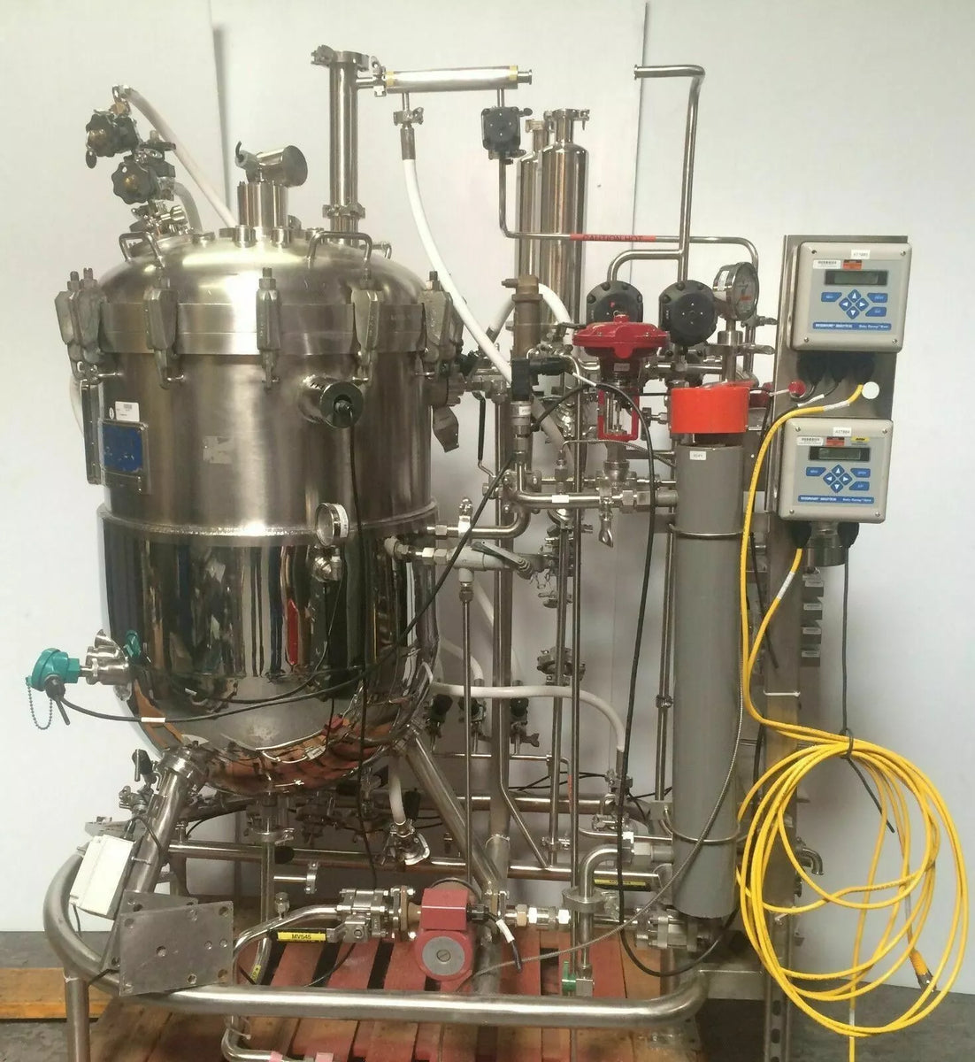 LSL BioLafitte 250 Liter Jacketed Bioreactor Stainless Steel Fermentat