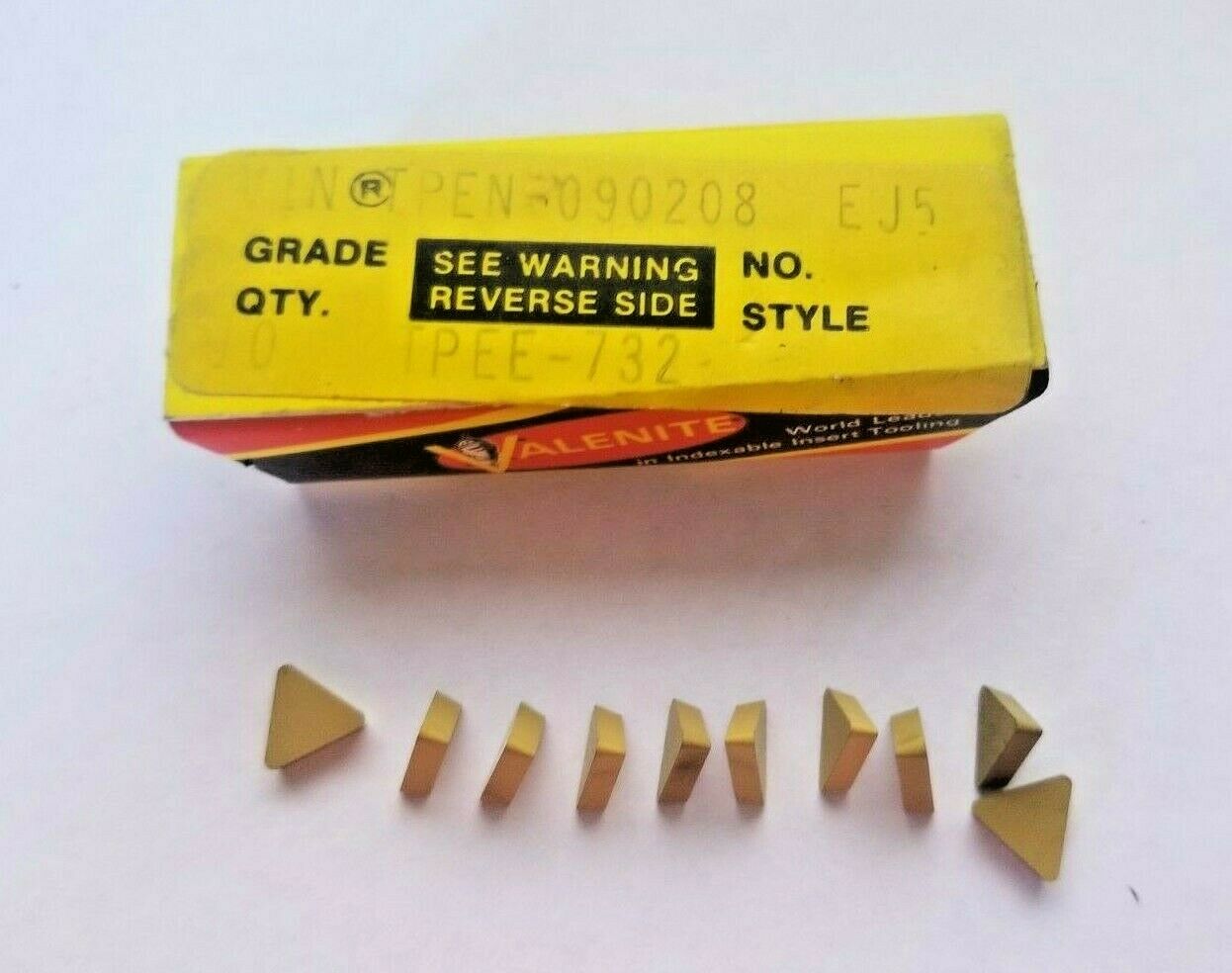 Valenite TPEN 090208 EJ5 TPEE 732 Lathe Carbide Inserts 10 Pcs Tools N