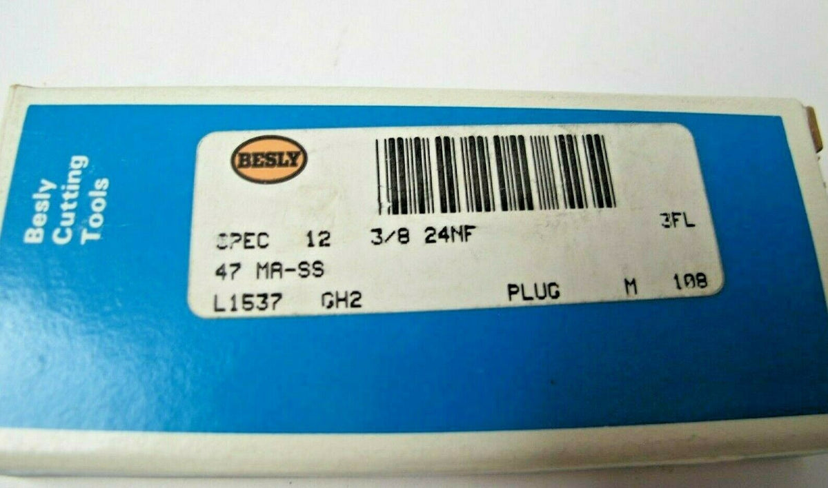 1 Besly Tap 3/8 - 24 NF HSSE GH2 3 Flute Brand New Made in USA