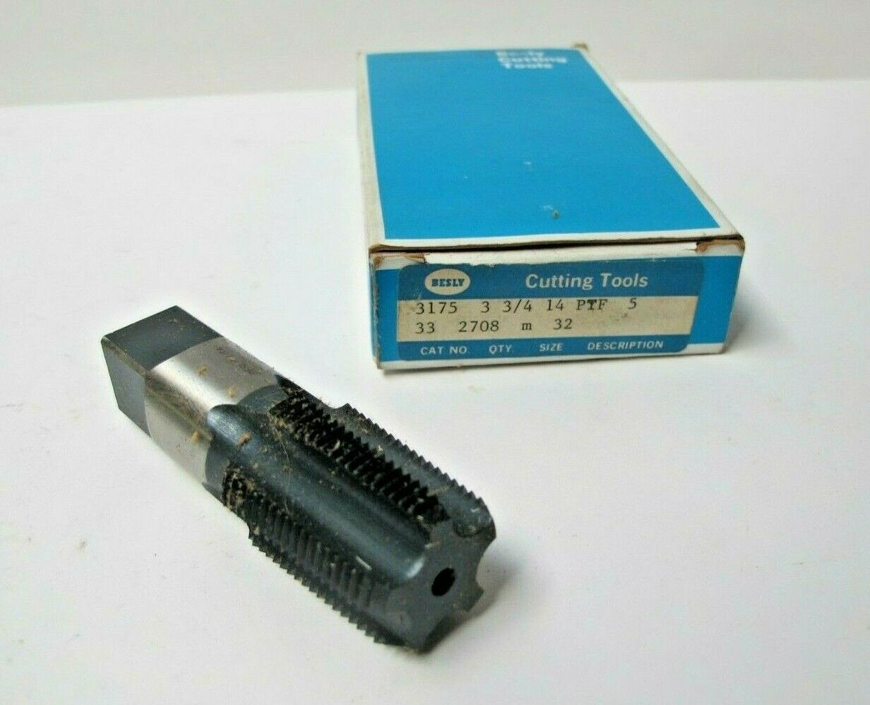 1 Besly Tap 3/4 - 14 PTF 5 Flutes 2708 Brand New Made in USA