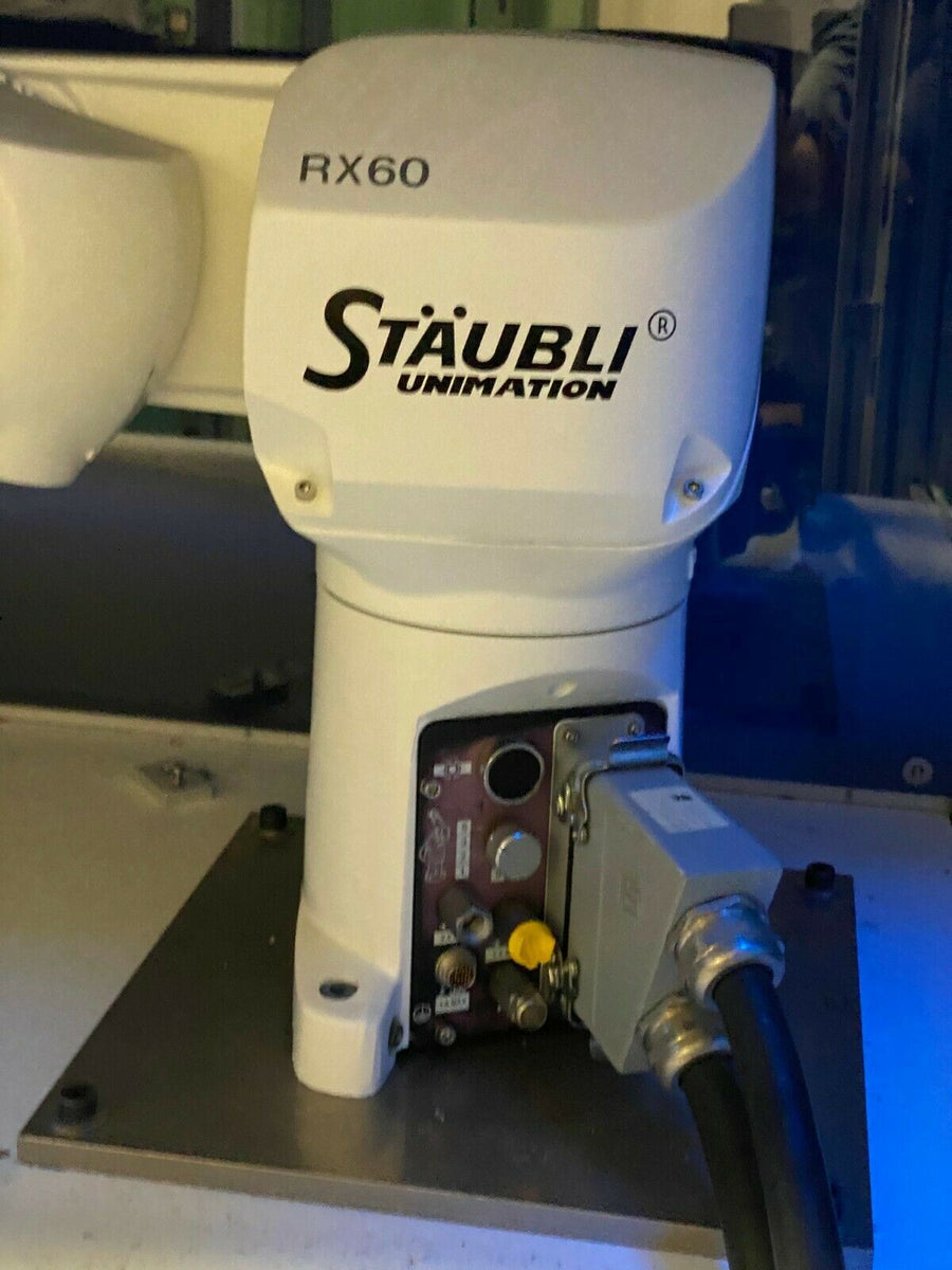 2005 STAUBLI UNIMATION RX60 Robot with CS8M RX60B Robot Controller Loc