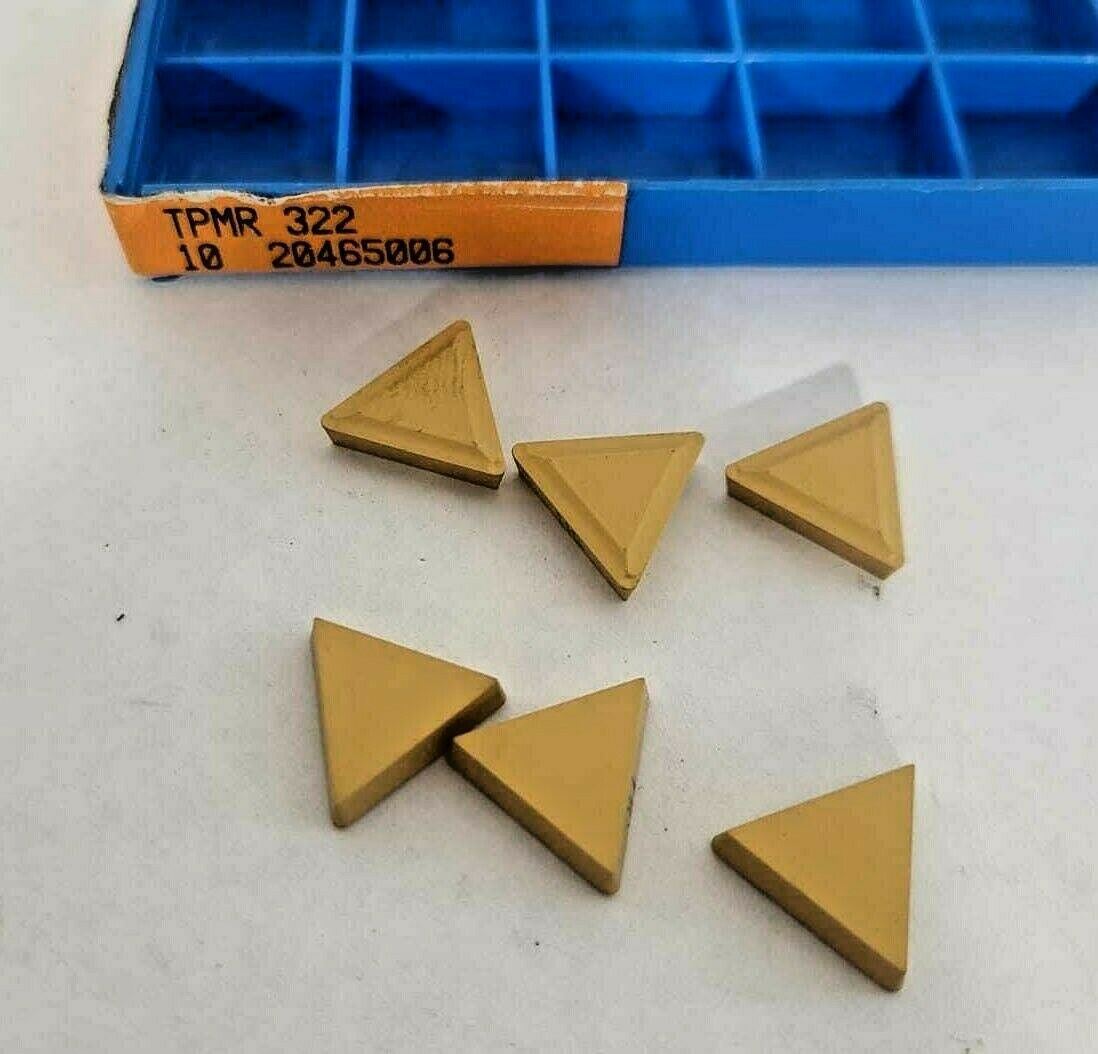 6 Pcs TPMR 322 Lathe Carbide Inserts New Tool