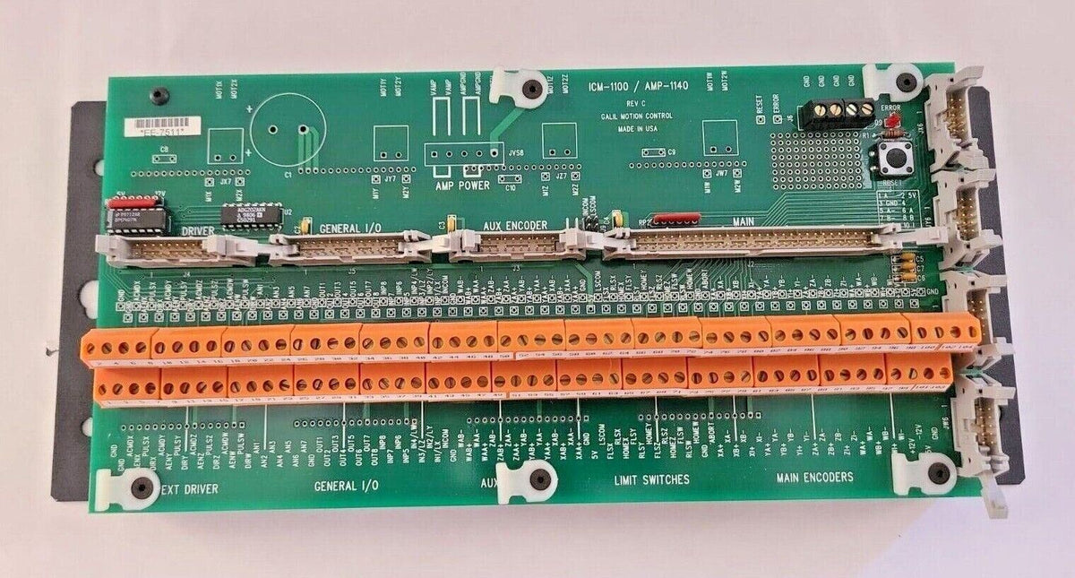 GALIL ICM-1100 / AMP-1140 MOTION CONTROL SYSTEM REV C USA