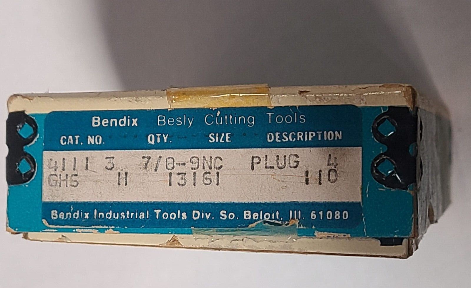 Bendix Besly (1) Tap 7/8 - 9 NC HSS H5 GH6 PLUG USA