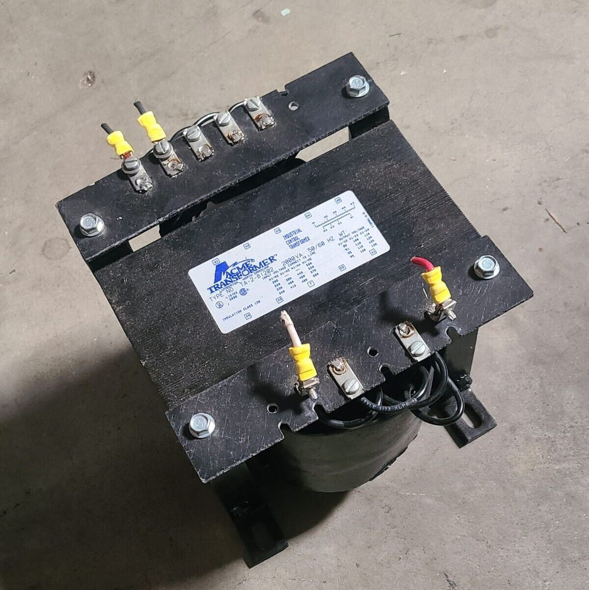 ACME TA-2-81202 2000VA INDUSTRIAL CONTROL TRAMSFORMER