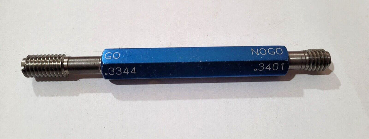 3/8-16 UNC 2B BALAX GO & NO GO Thread Plug Gages GO P.D. .3344 & NOGO