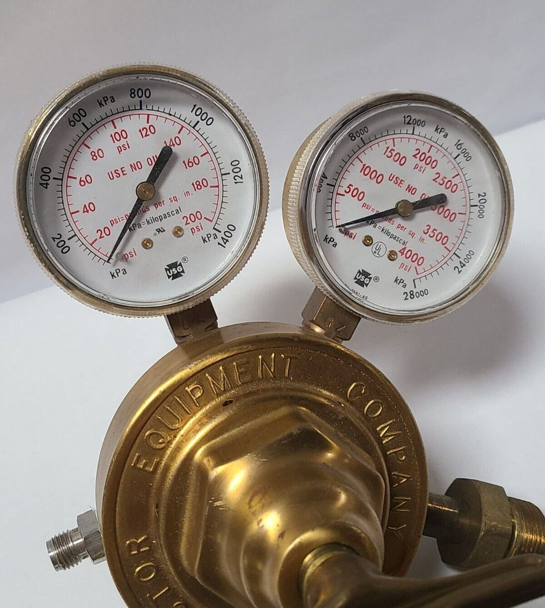 VICTOR VTS 450D COMPRESSED GAS REGULATOR AIR NITROGEN 2 Gauges 3000 PS