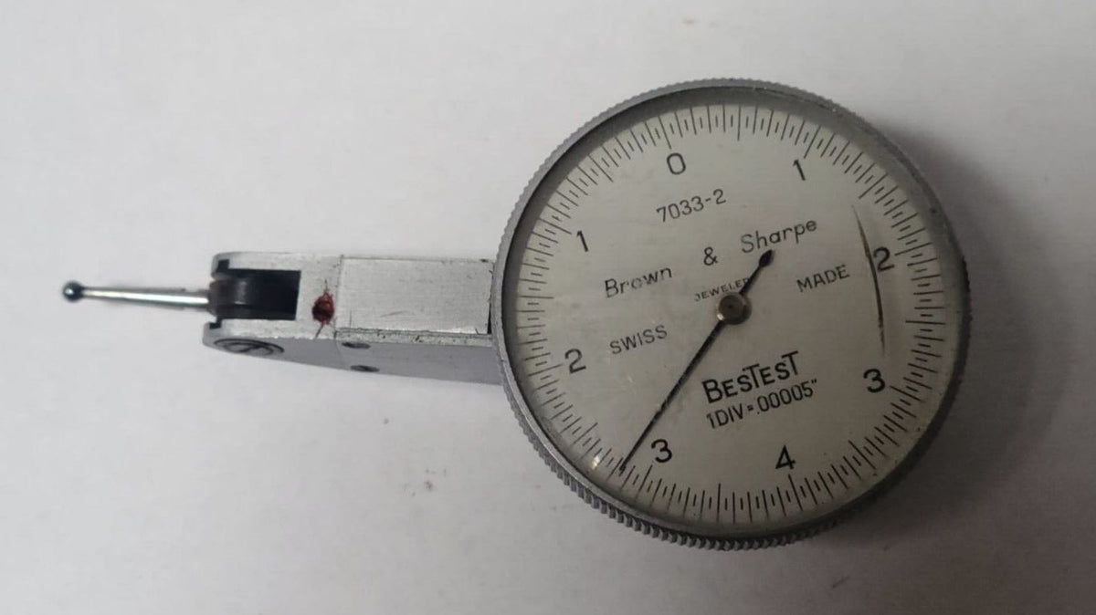 Brown & Sharpe 7033-2 BesTest Dial Indicator .00005" Graduation