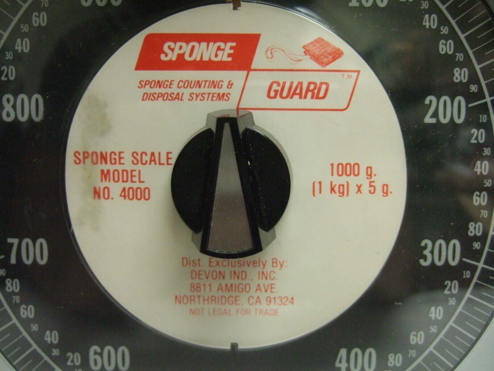 Pelouze Y-Line YG-4000-R 1000g 1 Kg x 5g Blood Sponge Scale Model 4000