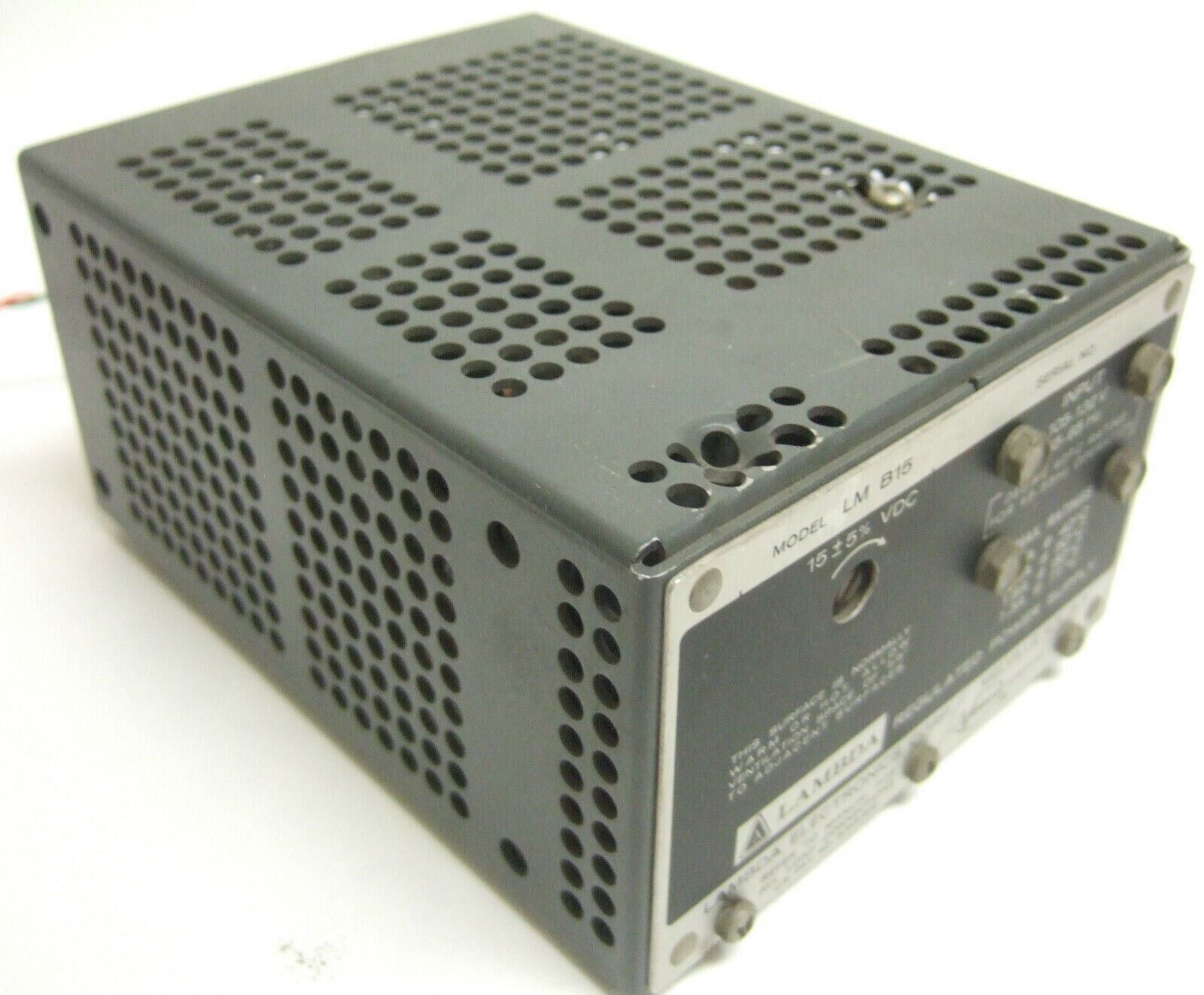 Lambda LM B15 LMB15 DC Modular Power Supply 120 VAC 15 VDC 2.2 Amps