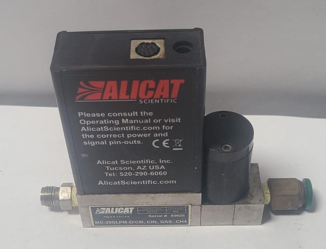 Alicat Scientific MC-20SLPM-D/CM CIN, GAS Digital Mass Flow Meter Cont