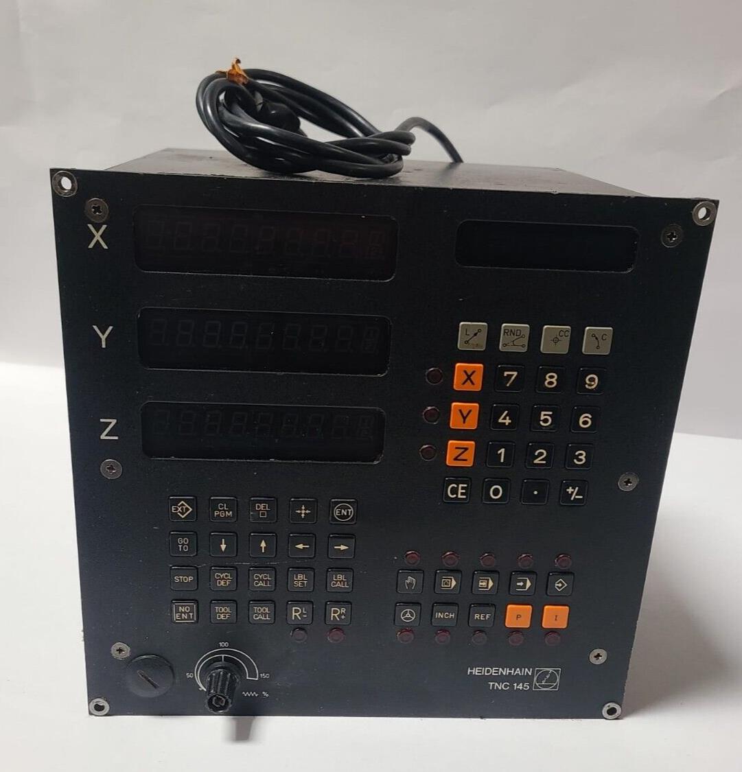 Heidenhain TNC 145 CS Control X Y Z Digital Readout DRO CNC Screen