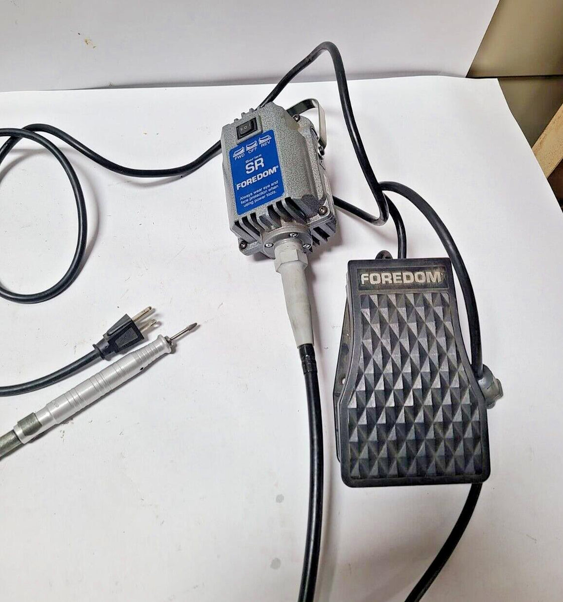 FOREDOM SR MOTOR 115V FOOT CONTROL FLEX SHAFT Machine Grinder