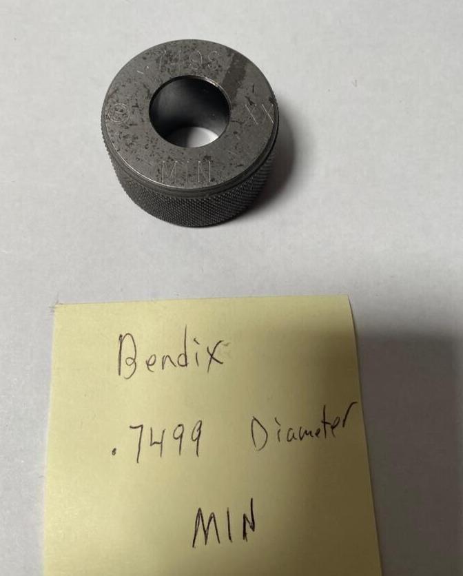 Bendix .7499 Dia PLAIN BORE RING GAGE