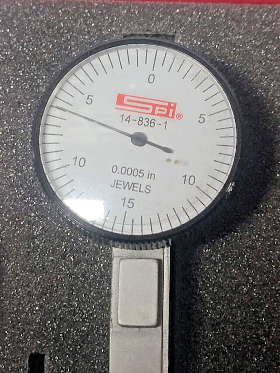 SPI 14-836-1 0.0005" JEWELED Test Dial Indicator