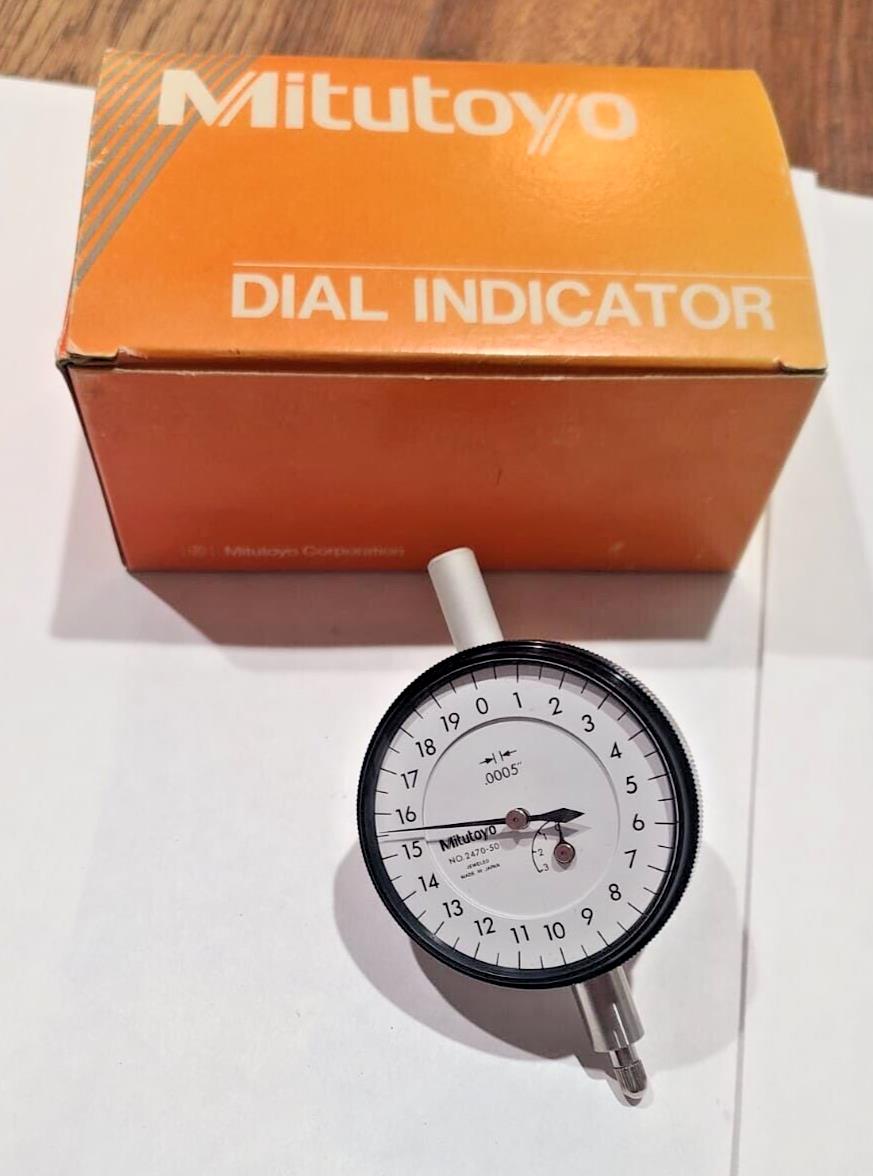 MITUTOYO 2470-50 DIAL INDICATOR .0005" .050" RANGE