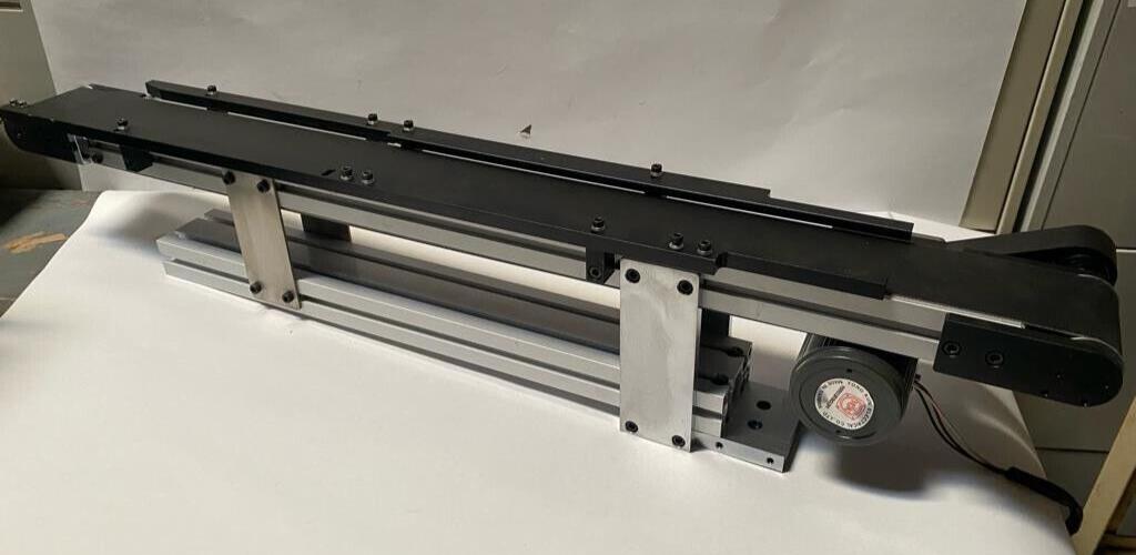 Belt Conveyor 39" x 3" Motor Guide Rails Driver Yongkun Electrical Sin