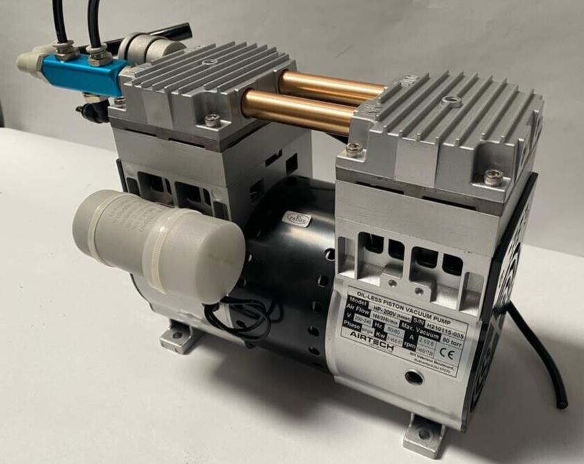 NEW AirTech HP-200V Oil Less Piston Vacuum Pump Free Shipping