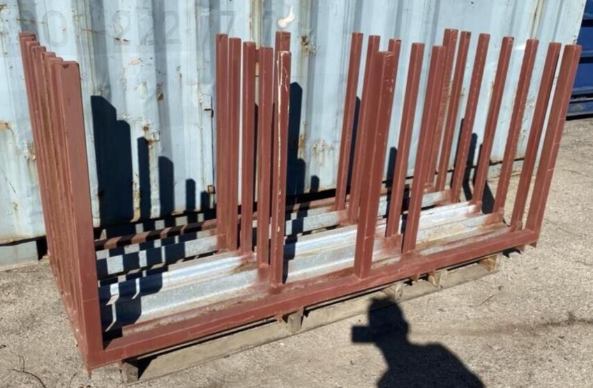 Sheet Metal Organizer Storage Rack Material Holder 7 Feet Long