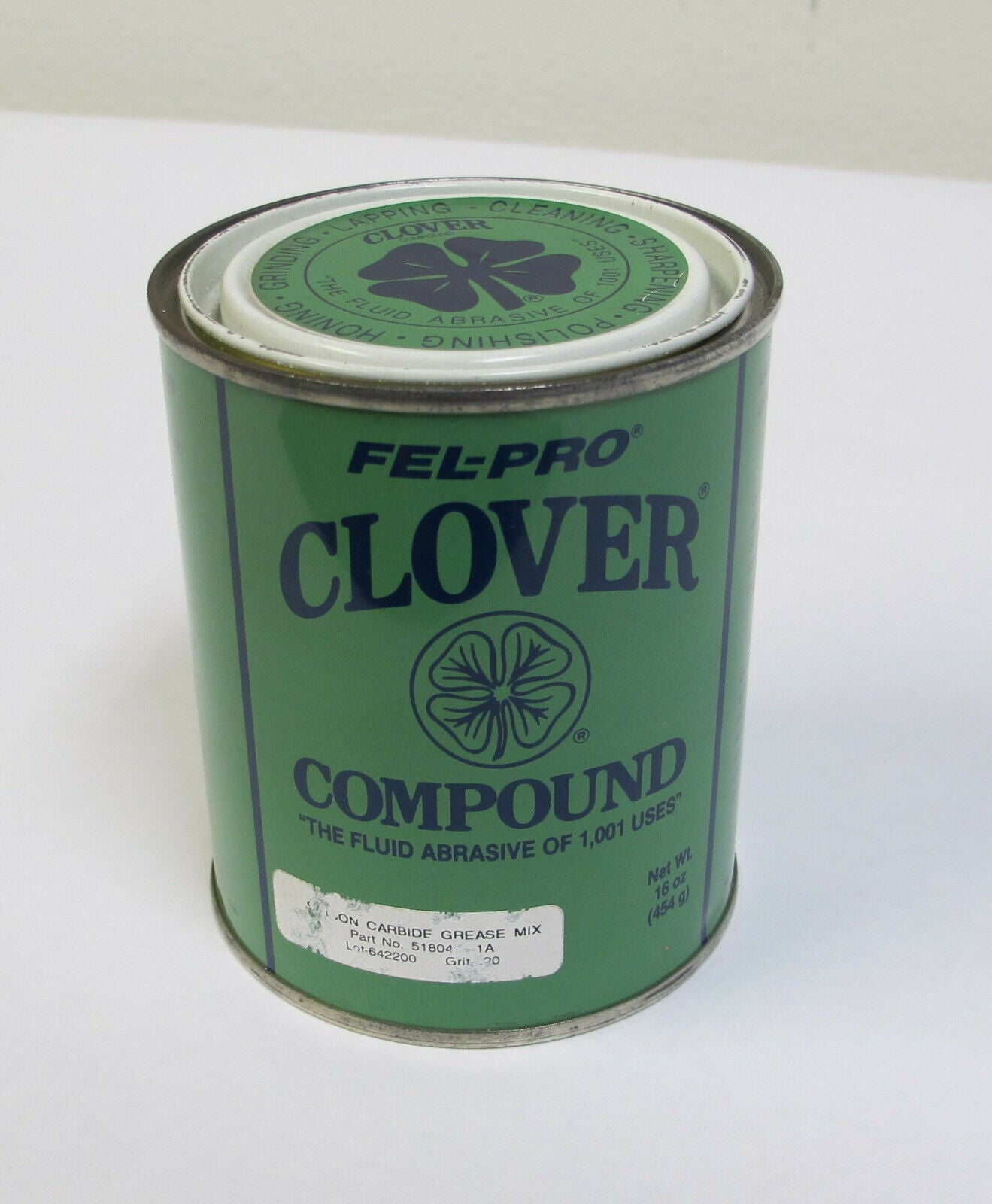 FEL PRO CLOVER Compound Silicon Carbide Grease Mix Grade 1A Grit 320,