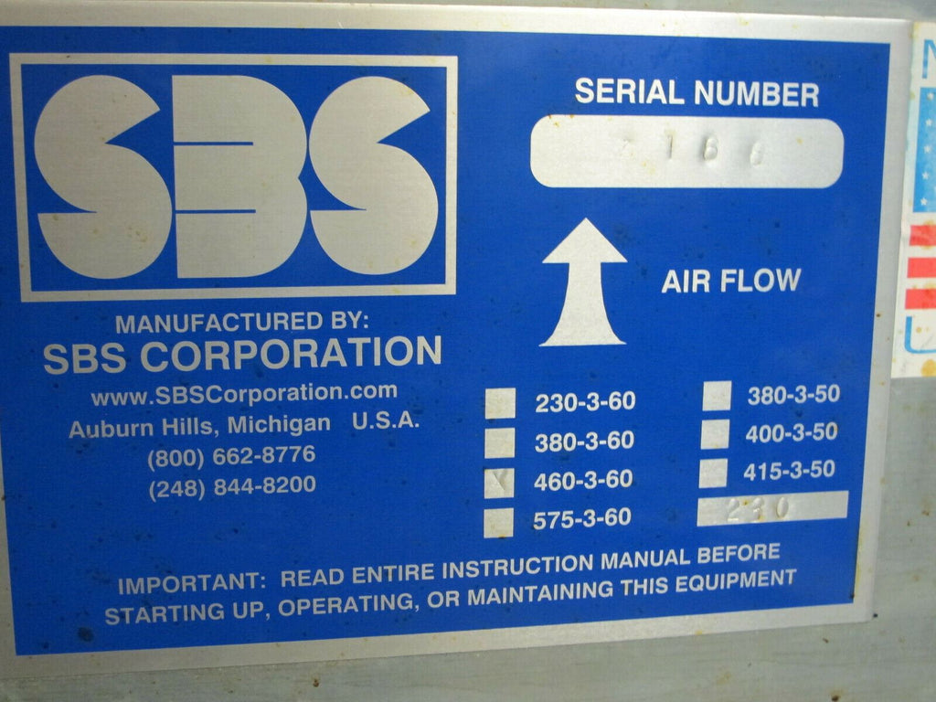 SBS Corporation Cooler 460-3-60
