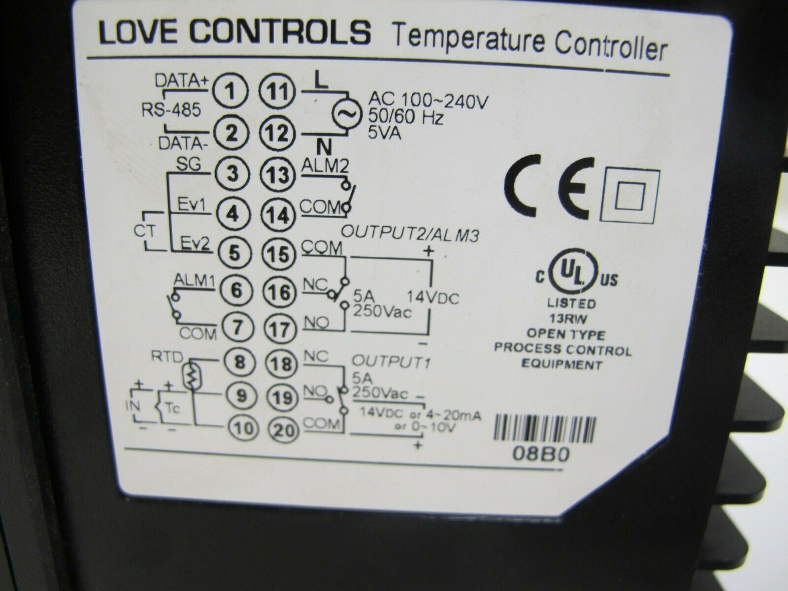 Love Controls Temperature Controller Series 8B-231